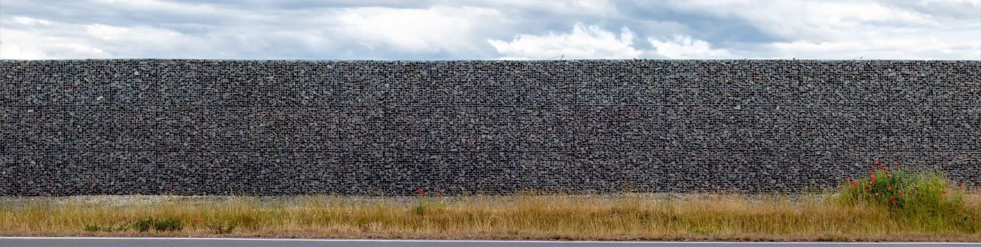 Stone Cage Retaining Wall- Hitech Saudi Highway Case Study